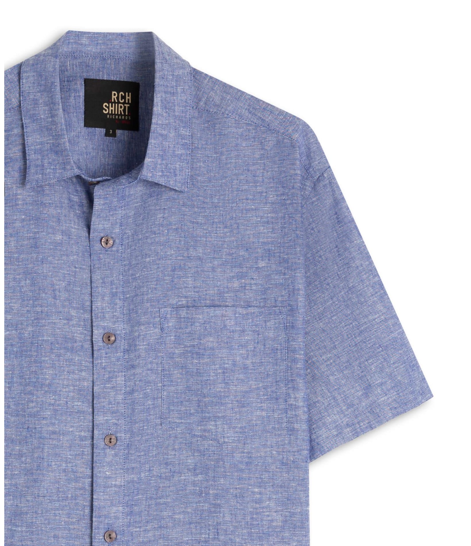 Camisa Linho Douglas Mc Azul Bic