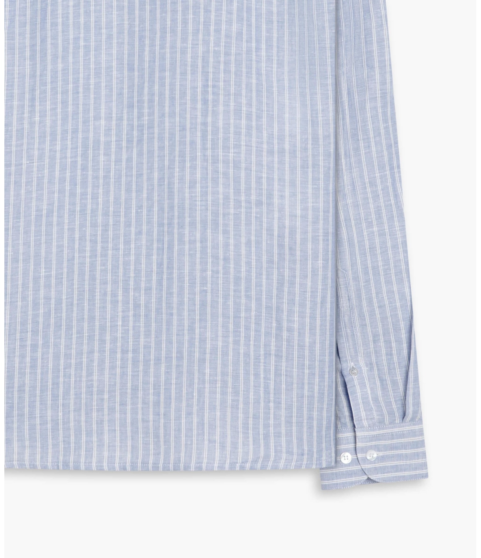 Camisa Linho Esalen Azul Bic