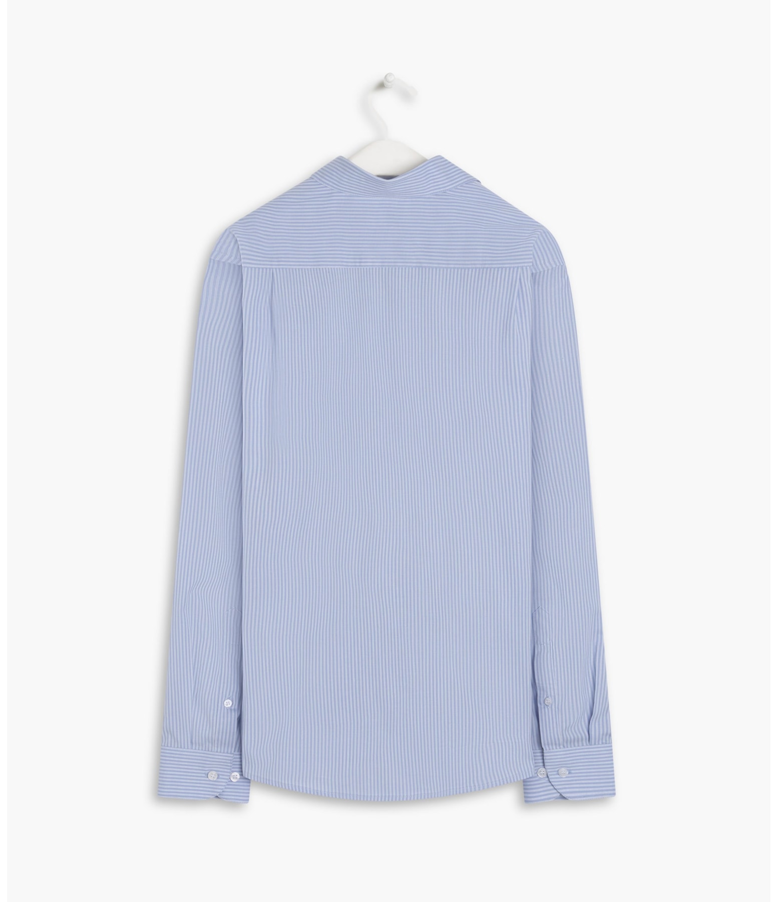 Camisa Listrada Mike Ml Azul Claro