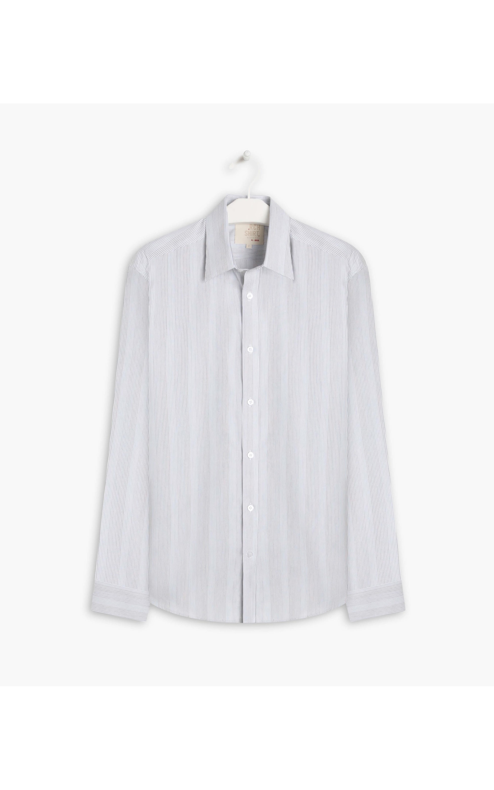 Camisa Tricoline Marcio Ml Branco